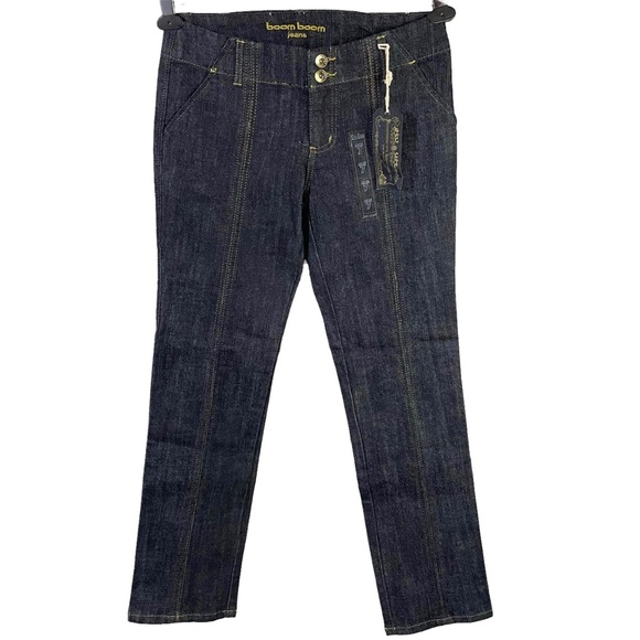 Boom Boom Jeans | Jeans | Boom Boom Dark Denim Bootcut Jeans Gold ...